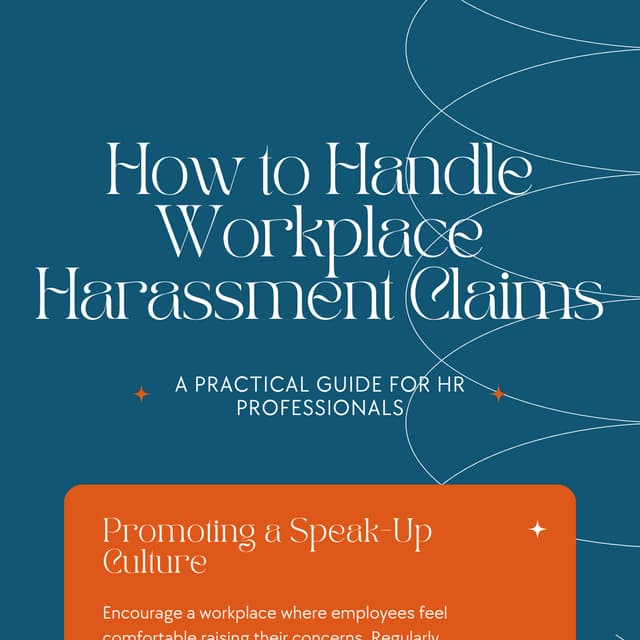 How to Handle Workplace Harassment Claims A Practical Guide for HR ...
