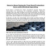 How to Have Fantastic Tree Root Protection Zone with Minimal Spending