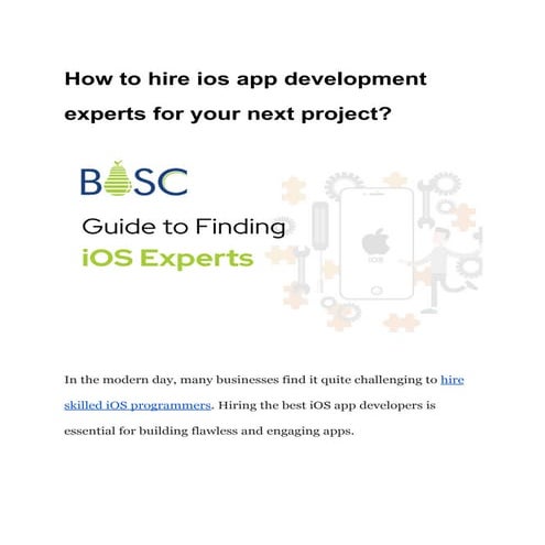 How to hire ios app development experts for your next project_.pdf