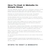 How to Host a Website in Simple Steps.pdf