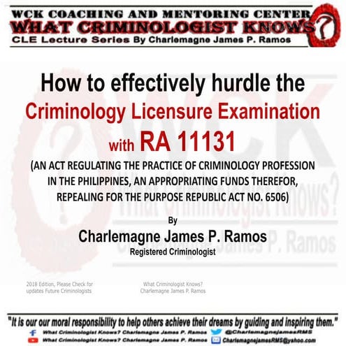 Power Point Presentation of R.A 11131 Ph | PPTX