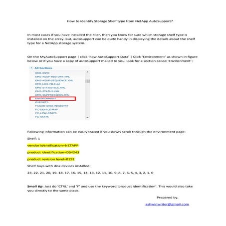 How to identify storage shelf type for netapp | PDF