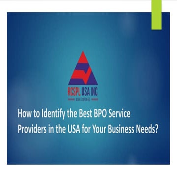 How to Identify the Best BPO Service Providers in the USA for Your ...