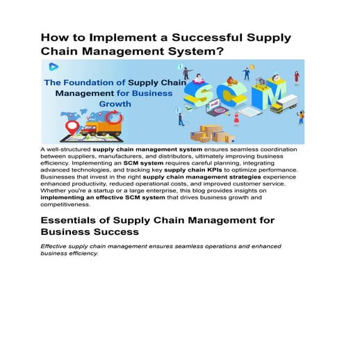 How to Implement a Successful Supply Chain Management System?.pdf