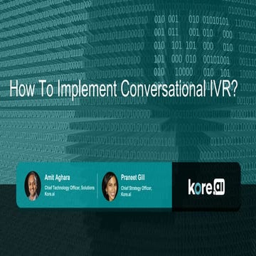 How to Implement Conversational IVR | PDF