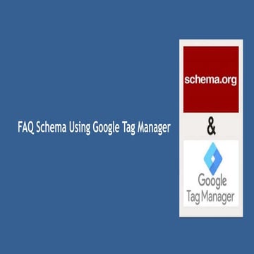 How to implement faq schema using tag manager