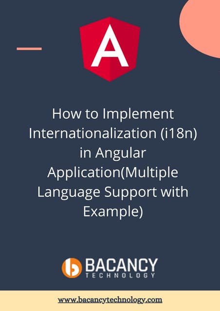 How To Implement Internationalization I18n In Angular Application Multiple Language Support