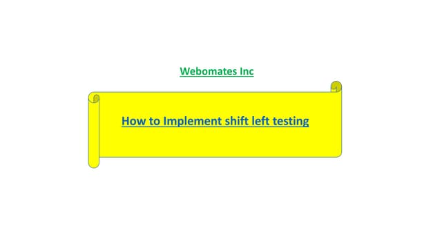 How To Implement Shift Left Testing Ppt 4626