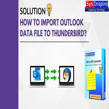 How to Import Outlook Data file to Thunderbird? | PDF