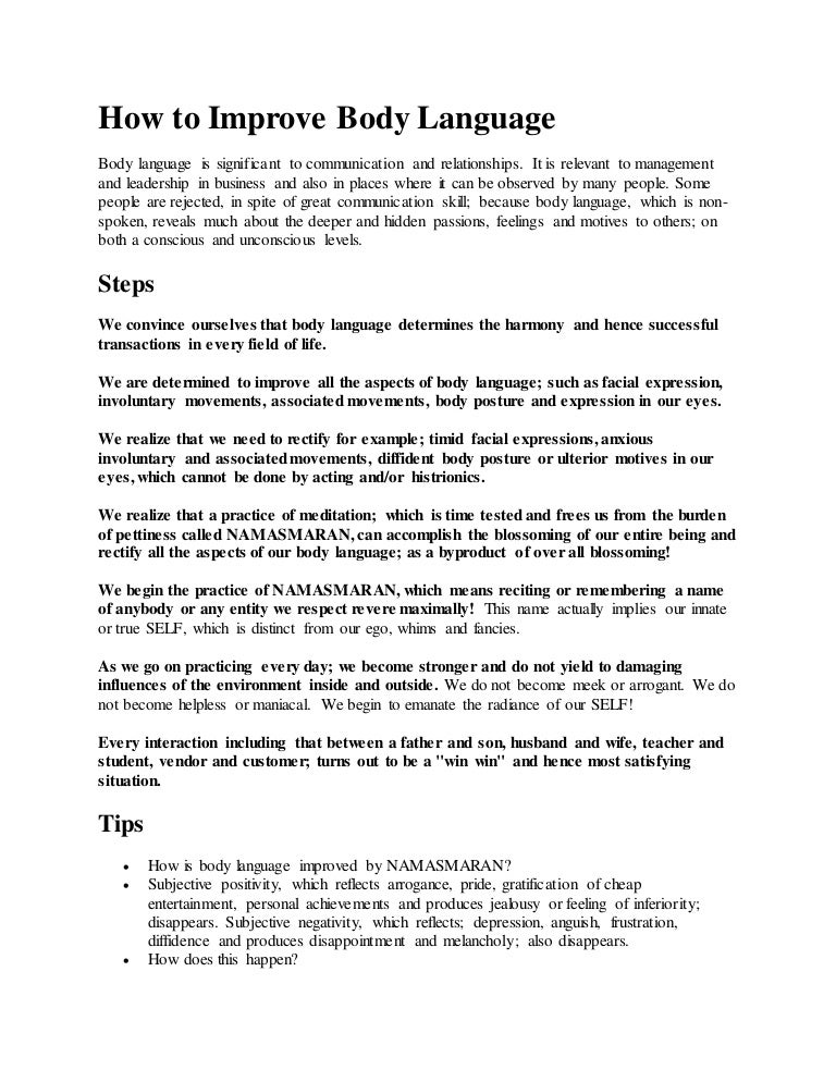 How to improve_body_language