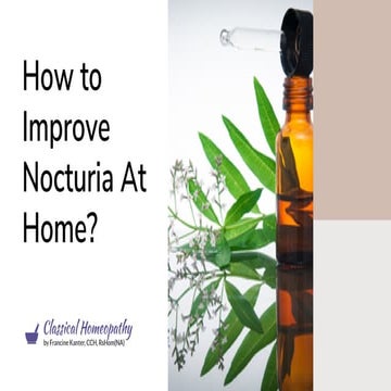 How to Improve Nocturia At Home? | PPT