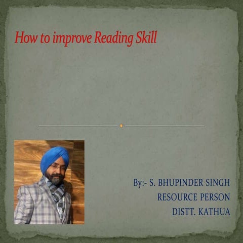 How to improve reading skill | PPTX
