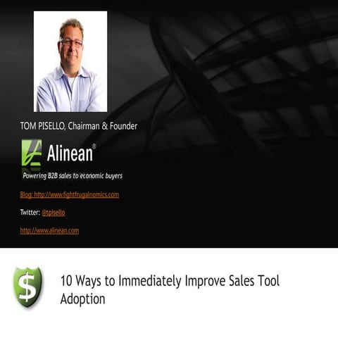 Webcast: How to improve sales tool adoption | PPT