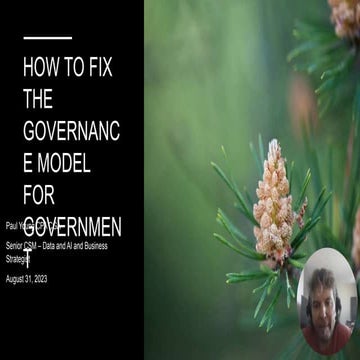 How to Improve the Governance model for the Public Sector (Government).pptx