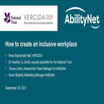 How to create an inclusive workplace | PPTX
