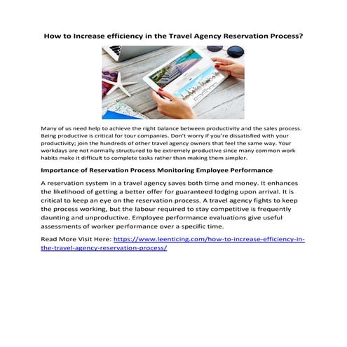 How to Increase efficiency in the Travel Agency Reservation Process.pdf