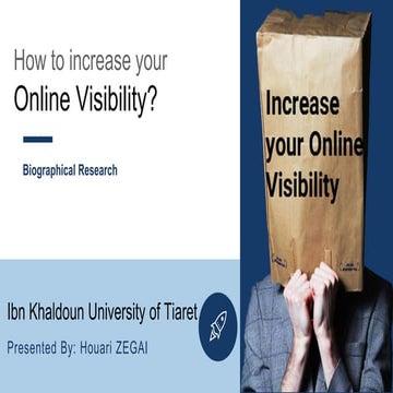How to increase your online visibility | PPT