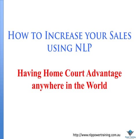 Nlp for sales excellence.ppt