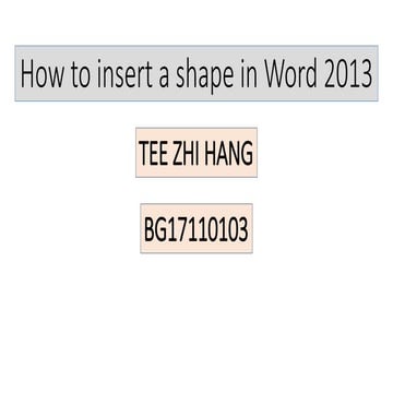 How to insert Shapes in word 2013 | PPT