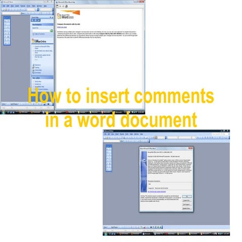 How To Insert Comments In A Word Document | PPT | Technology & Computing
