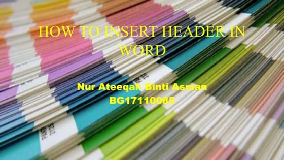 How to insert table in word | PPT