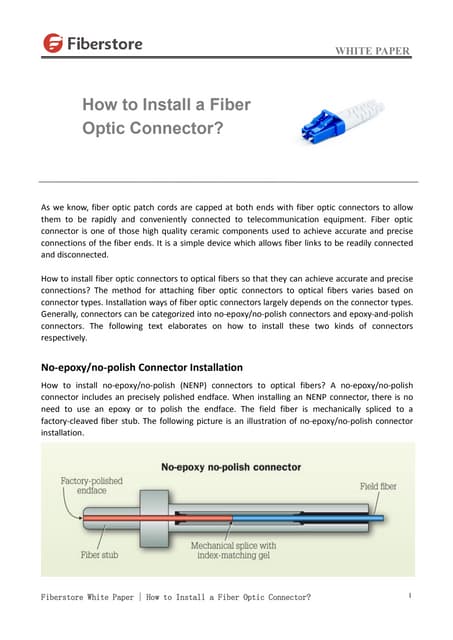 Ultimate guide to fiber optic splicing | PDF