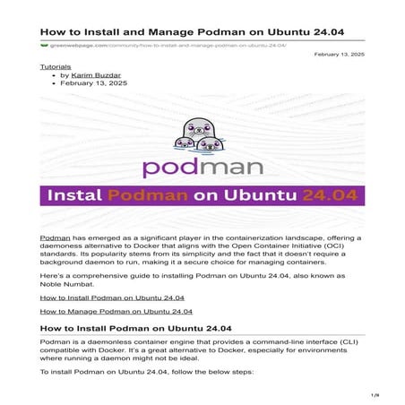 How to Install and Manage Podman on Ubuntu 2404.pdf