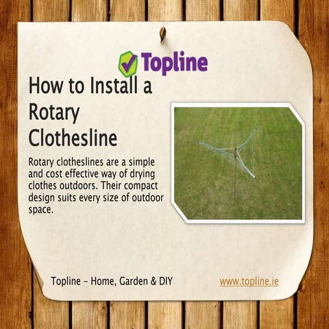 How To Install A Rotary Clothesline | PPTX