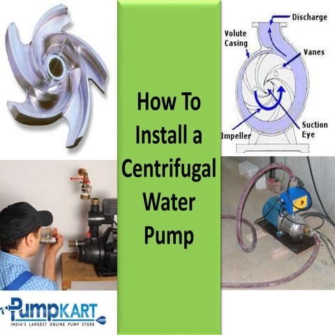 How to install centrifugal water pump | PPT