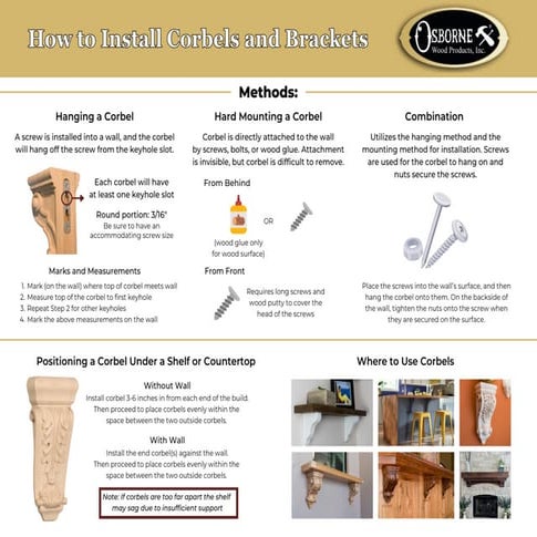 How to Install Wooden Corbels and Brackets | PPT