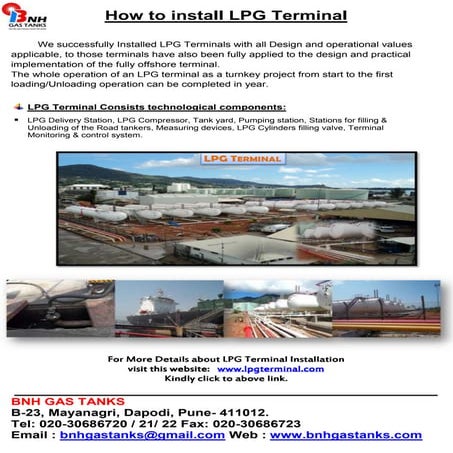 How to install lpg terminal | PDF