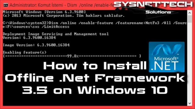 How To Install Microsoft Net Framework 35 Offline In Windows 10