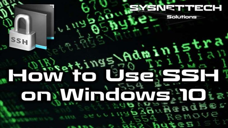 How to Install OpenSSH on Windows 10 | SSH