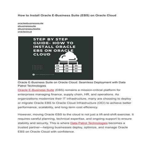 How To Install Oracle REST Data Services (ORDS) Setup | PDF