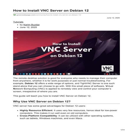 How to Install VNC Server on Debian 12.pdf