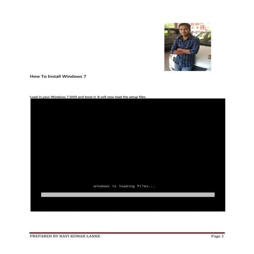 How to install windows 7 | PDF