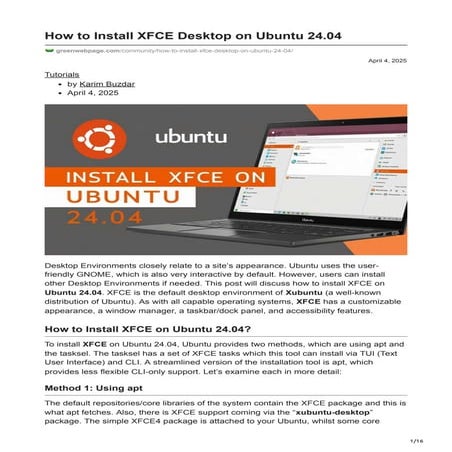 How to Install XFCE Desktop on Ubuntu 2404.pdf