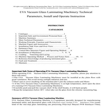 Howto intall and operate eva vacuum glass laminating machinery and make ...