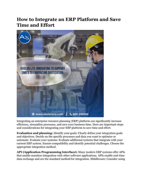 ERP Integration and Data Migration | PDF