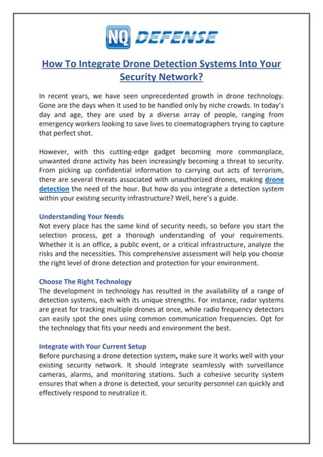 Drone Threats and Countermeasures for Public Safety | PDF