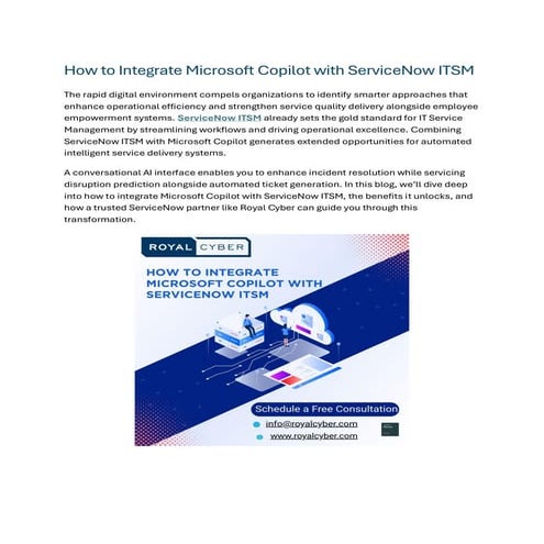 How to Integrate Microsoft Copilot with ServiceNow ITSM.pdf
