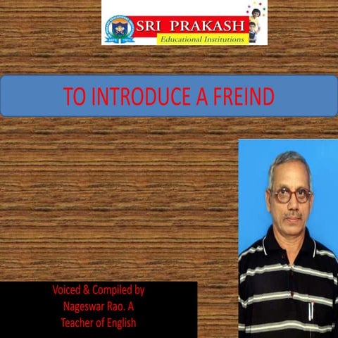 How to introduce a friend. | PPTX