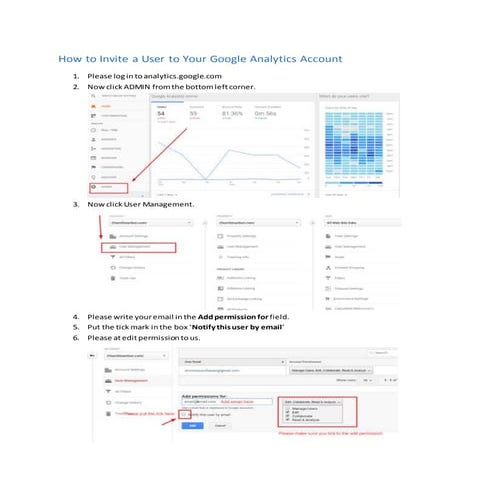 How to Invite a User to Your Google Analytics Account | DOCX