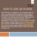How to join cbi in india | PPTX