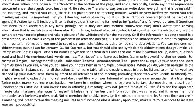 How To Keep Meeting Notes pptx how-to-keep-meeting-notes-pptx
