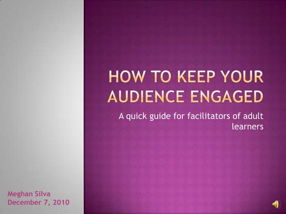 Engage Your Audience | PPT