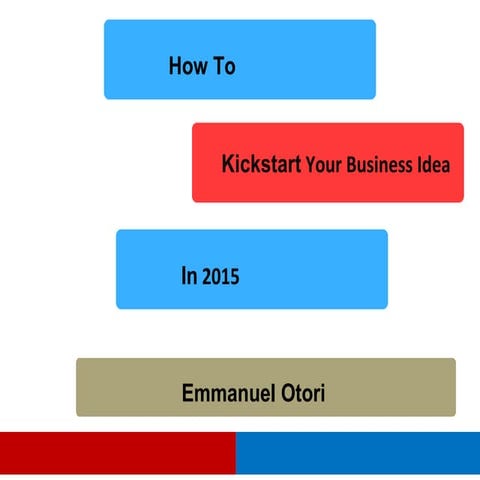 How to kickstart your business | PPT
