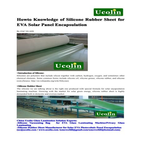 Howto knowledge of silicone rubber sheet for eva solar panel ...