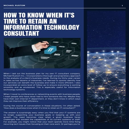 How to Know When It's Time to Retain an Information Technology ...