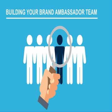 How to launch a brand ambassador program | PPT